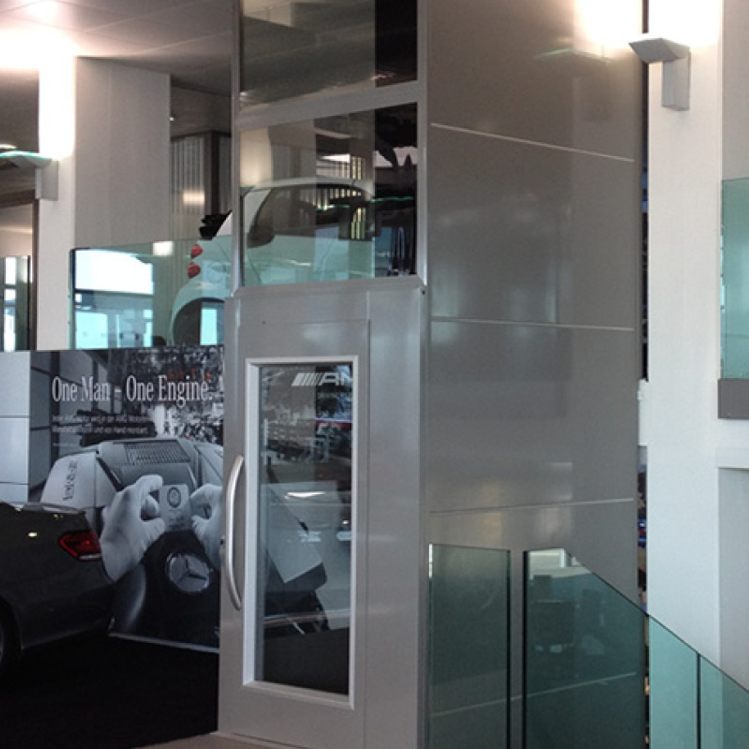 Home Lift in Mercedes-Benz Garage | Bern | Garaventa Lift Switzerland